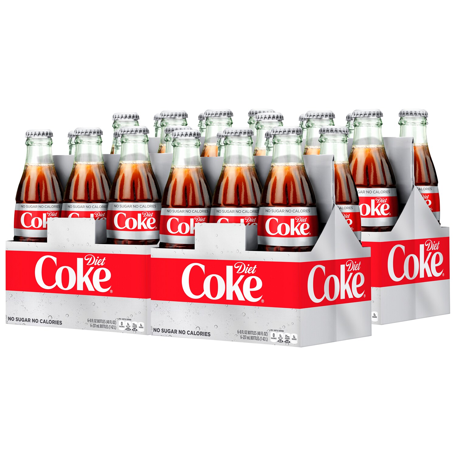 Diet Coke Cola, Glass Bottles 24ct | FreshDirect