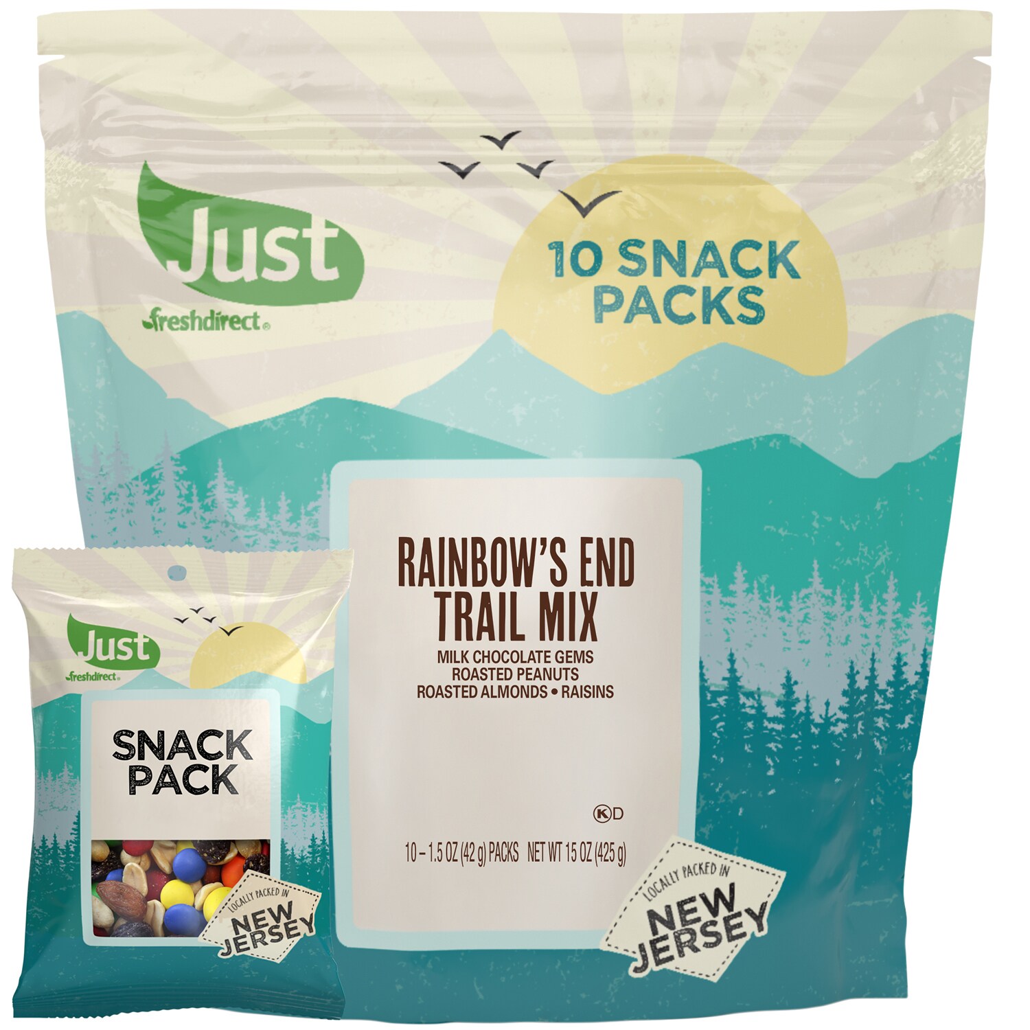Order Just FreshDirect Rainbow's End Trail Mix Snack Packs | Fast Delivery