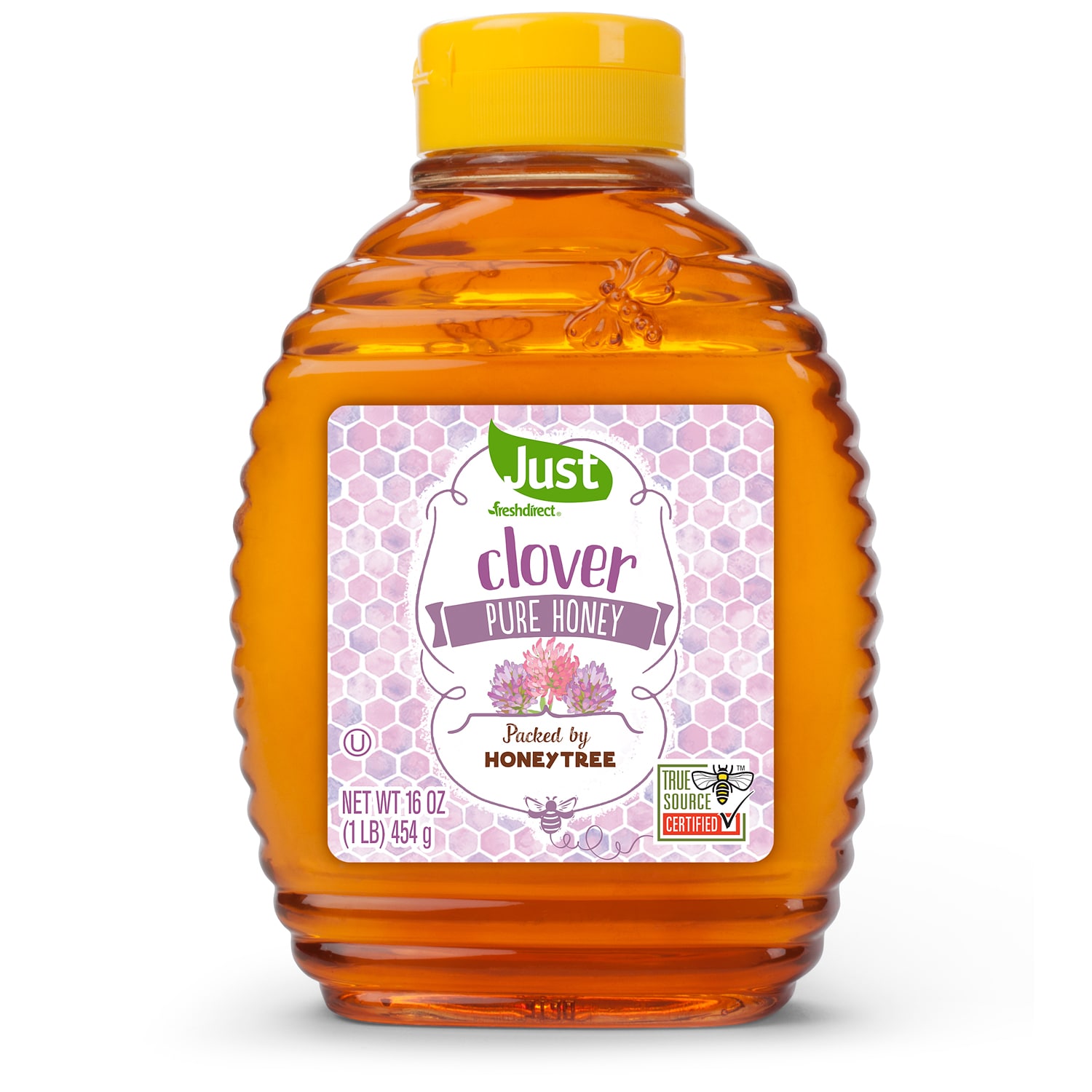 Just FreshDirect 100% Pure Honey, Clover 16oz | FreshDirect