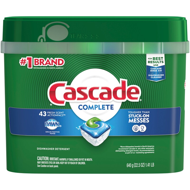 Order Cascade Complete ActionPacs Dishwasher Detergent, Fresh Scent ...