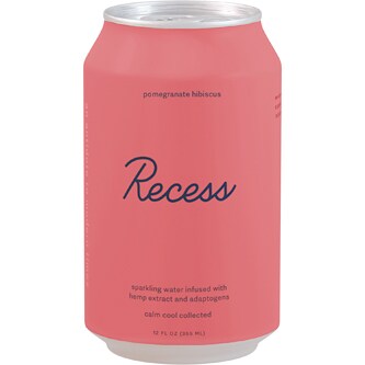 Recess Hemp Infused Sparkling Water, Peach Ginger | FreshDirect