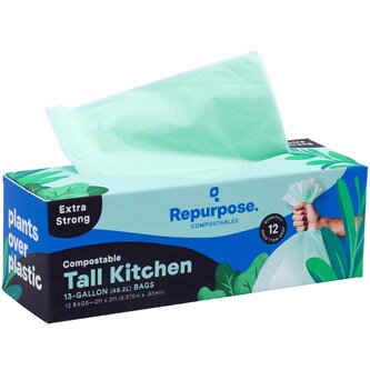 Hefty Strong Tall Kitchen Trash Bags, 13 Gallon | FreshDirect
