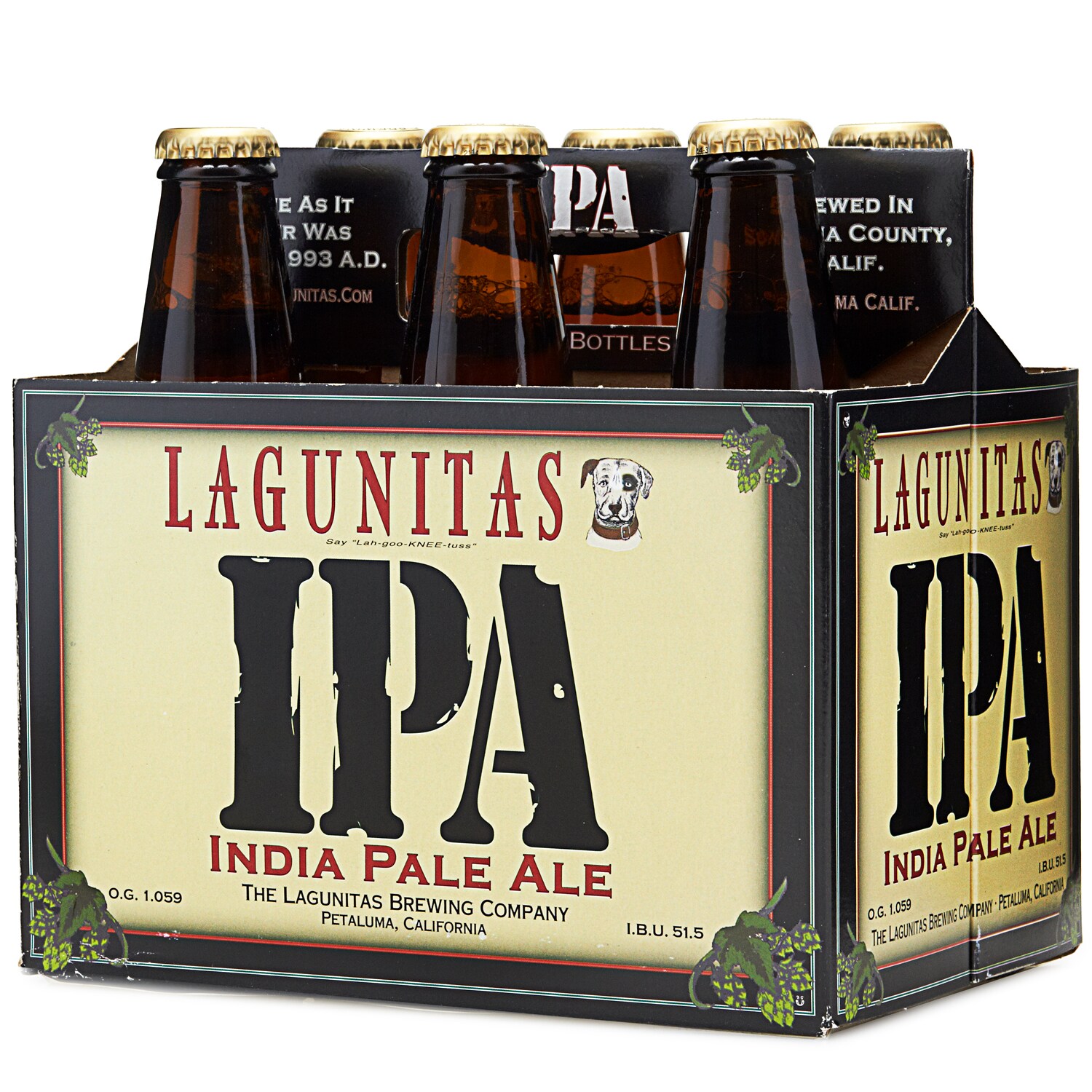Lagunitas IPA, Glass Bottles 6ct | FreshDirect