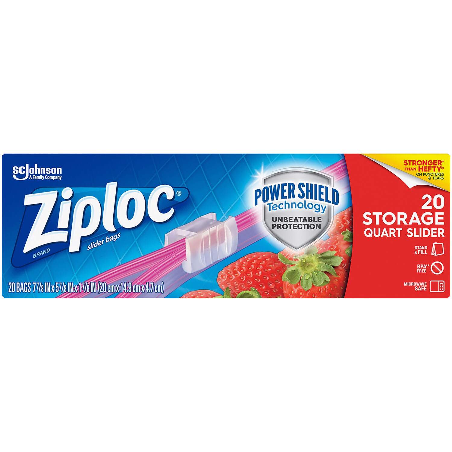 Order Ziploc Slider Quart Storage Bags | Fast Delivery