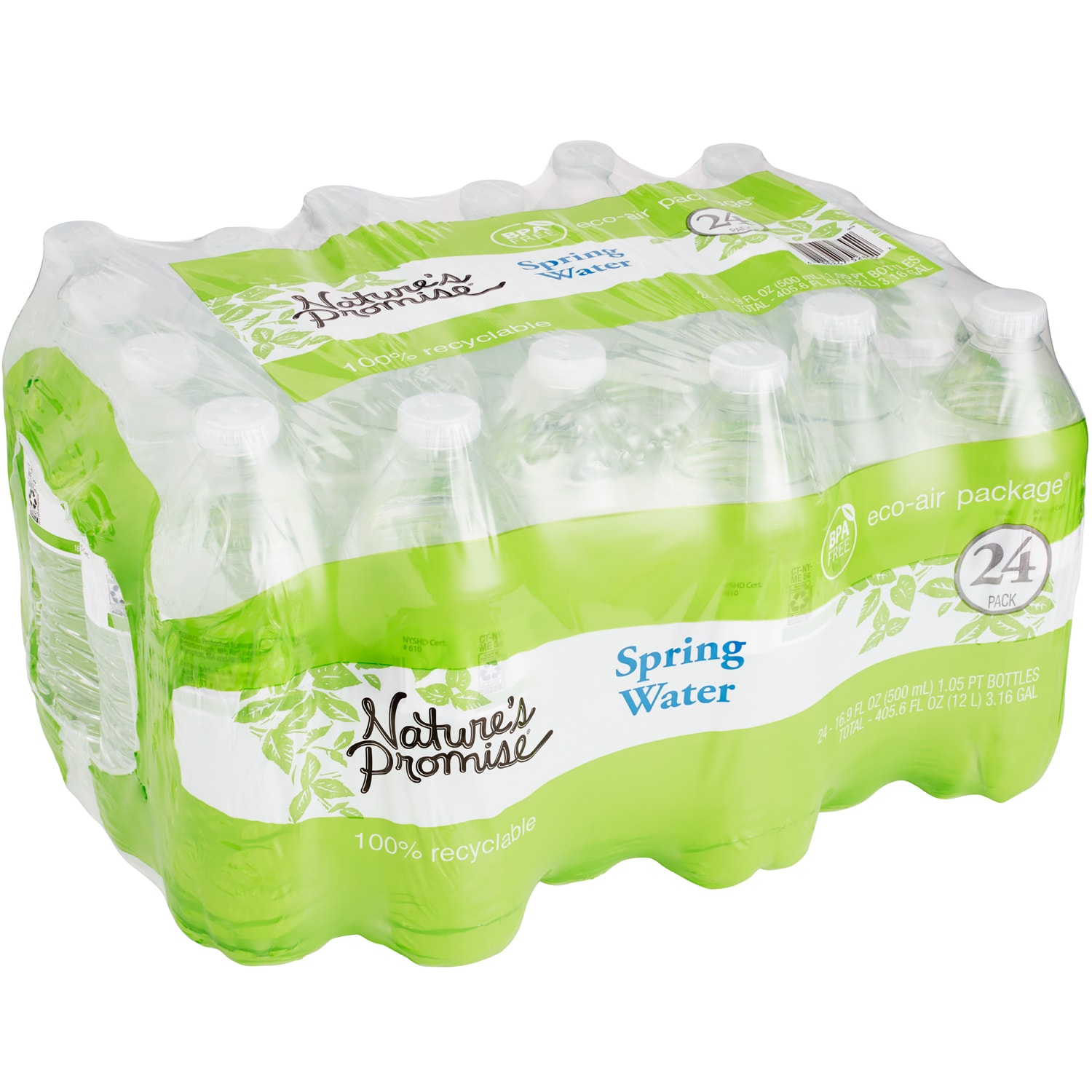 Nature's Promise Natural Spring Water, 24ct | FreshDirect