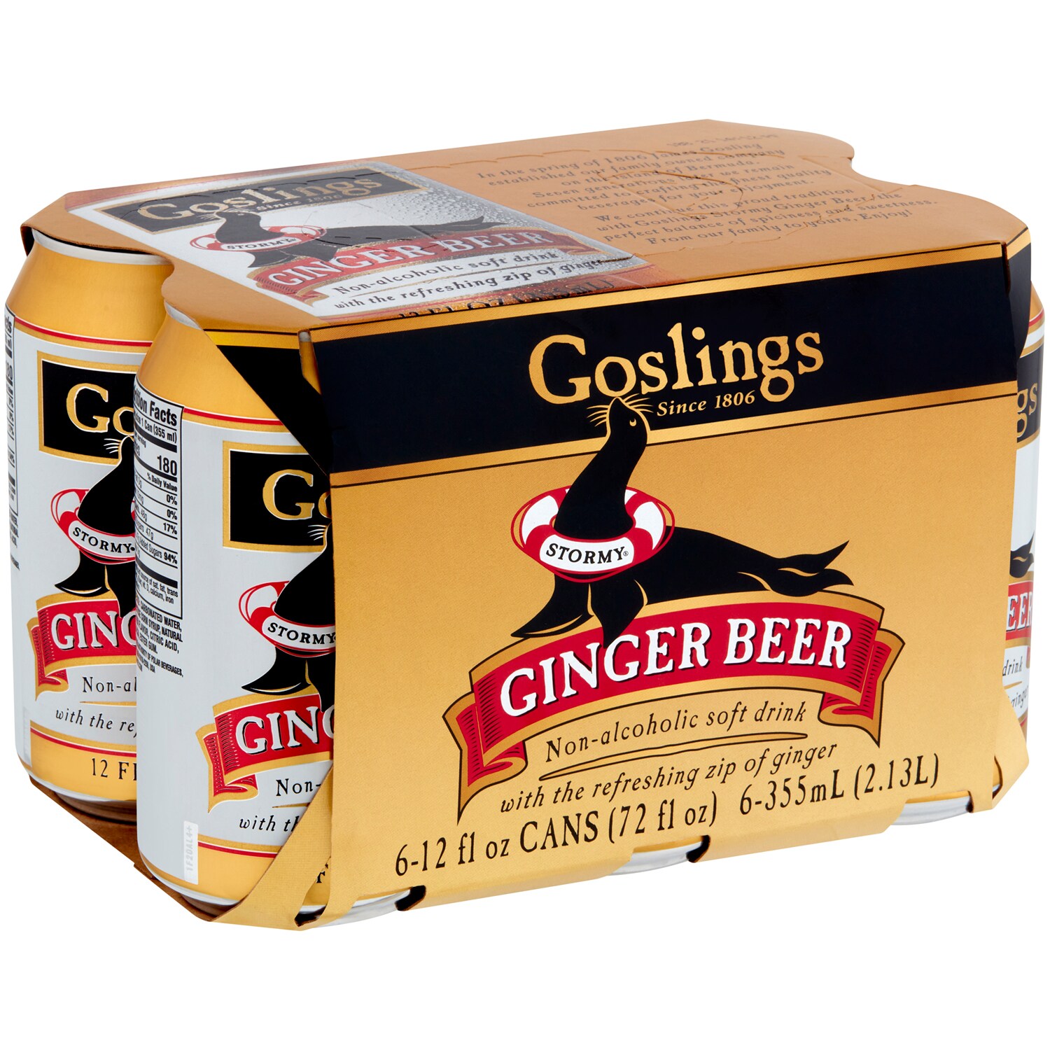 Order Gosling's All Natural Ginger Beer, Cans | Fast Delivery