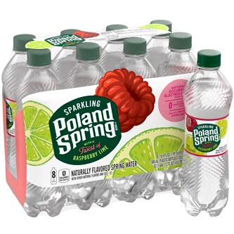 Order Poland Spring Sparkling Natural Spring Water, Zesty Lime, Plastic ...