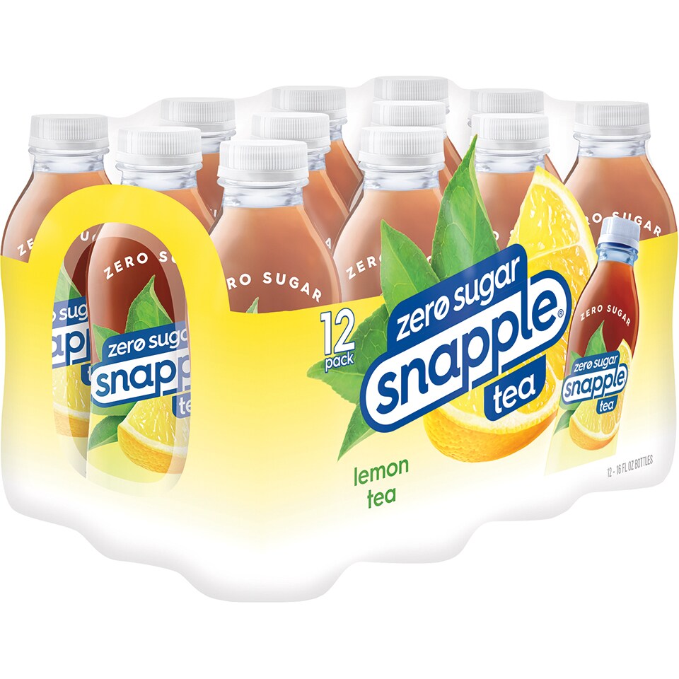 Zero Sugar Snapple Lemon Tea 16fl oz, 12ct | FreshDirect