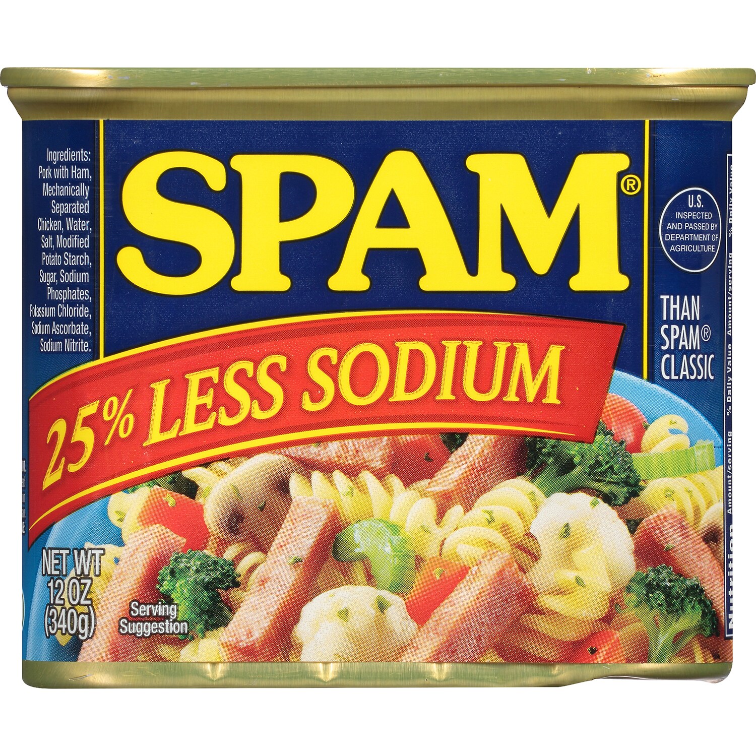 Spam 25% Less Sodium Luncheon Meat | FreshDirect