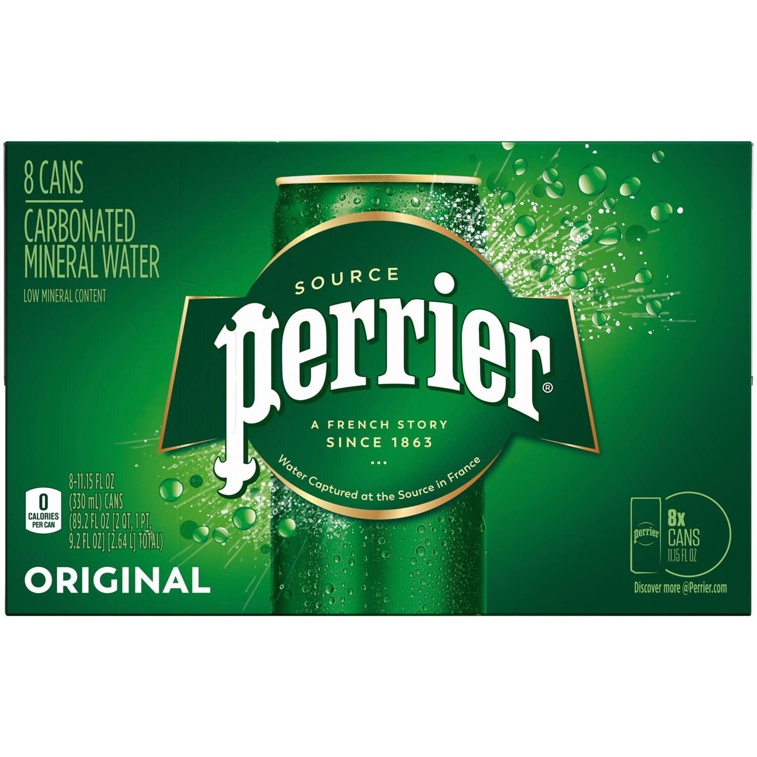 Order Perrier Sparkling Natural Mineral Water, Cans | Fast Delivery