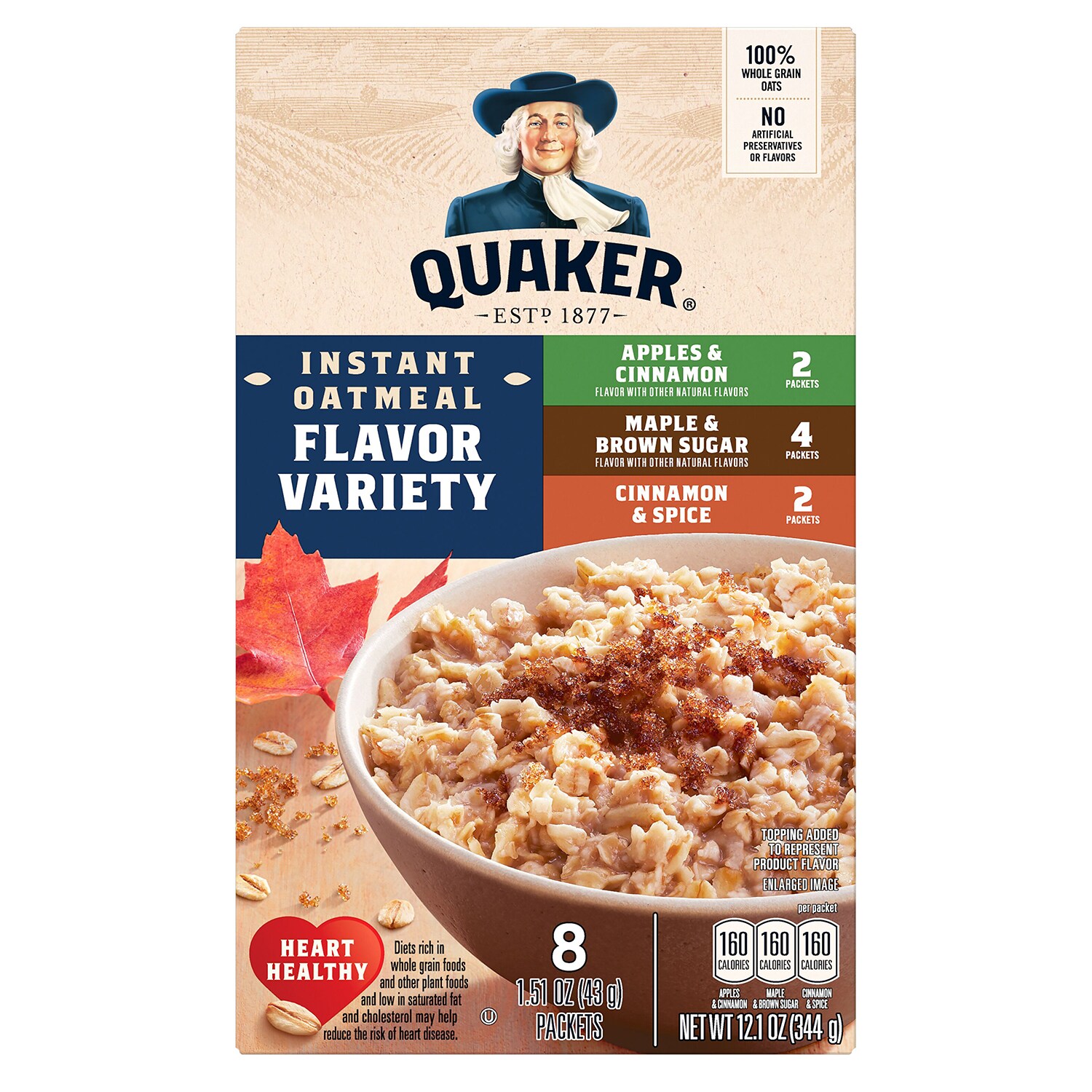 Order Quaker Variety Pack Instant Oatmeal | Fast Delivery