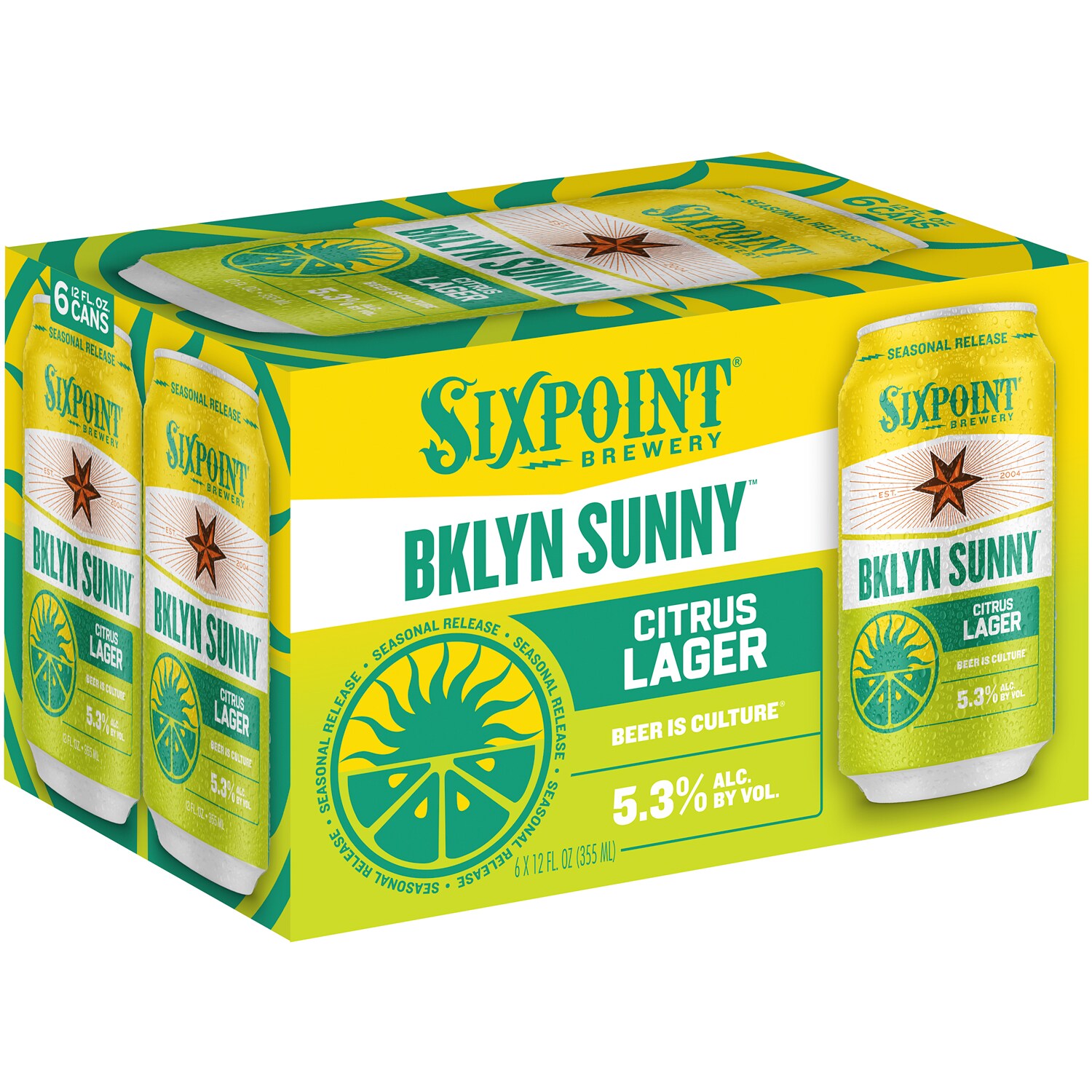 Sixpoint Brewery BKLYN Sunny Citrus Lager | FreshDirect