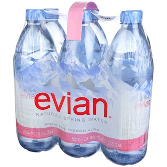 Order Evian Natural Spring Water, Easy-to-Carry Pack, Plastic Bottles ...