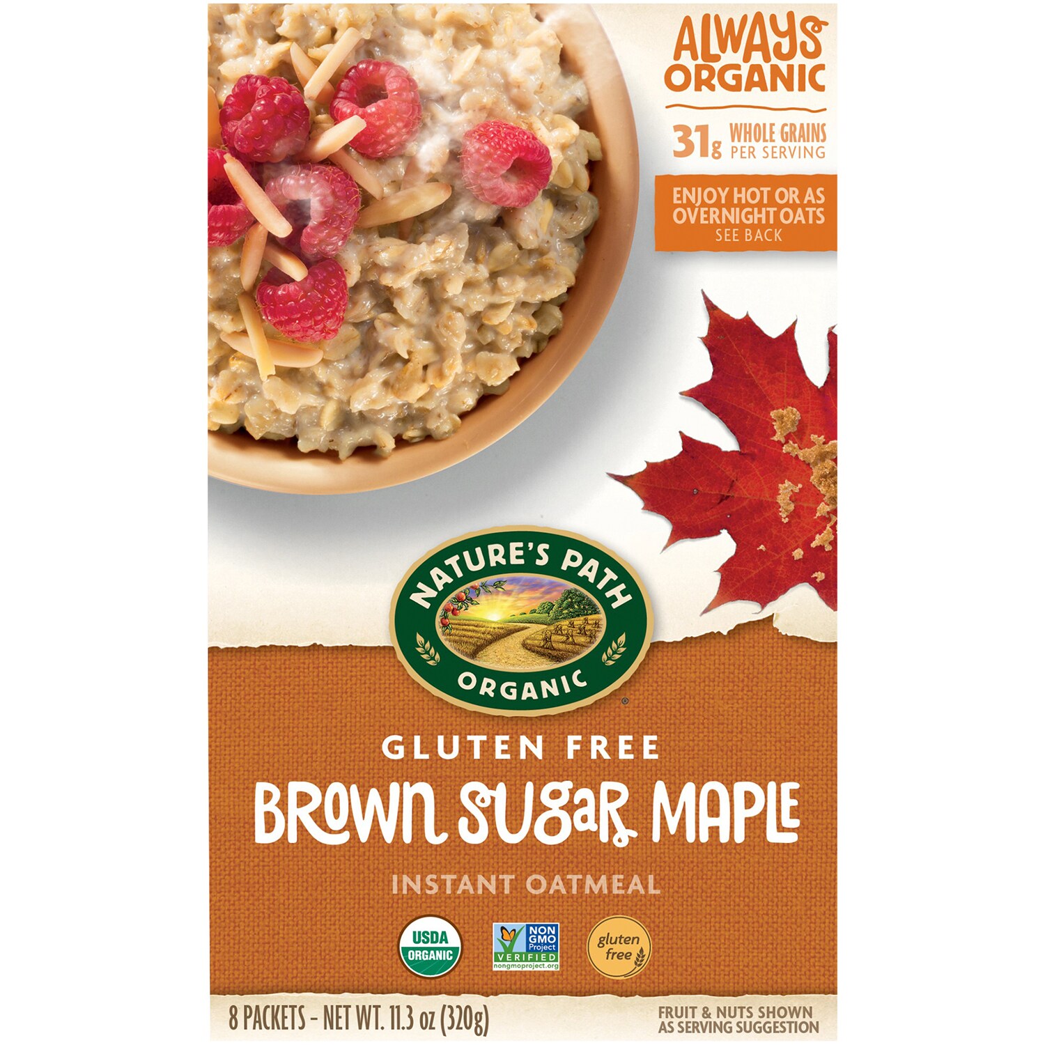 Nature's Path Instant Oatmeal, Brown Sugar Maple | FreshDirect