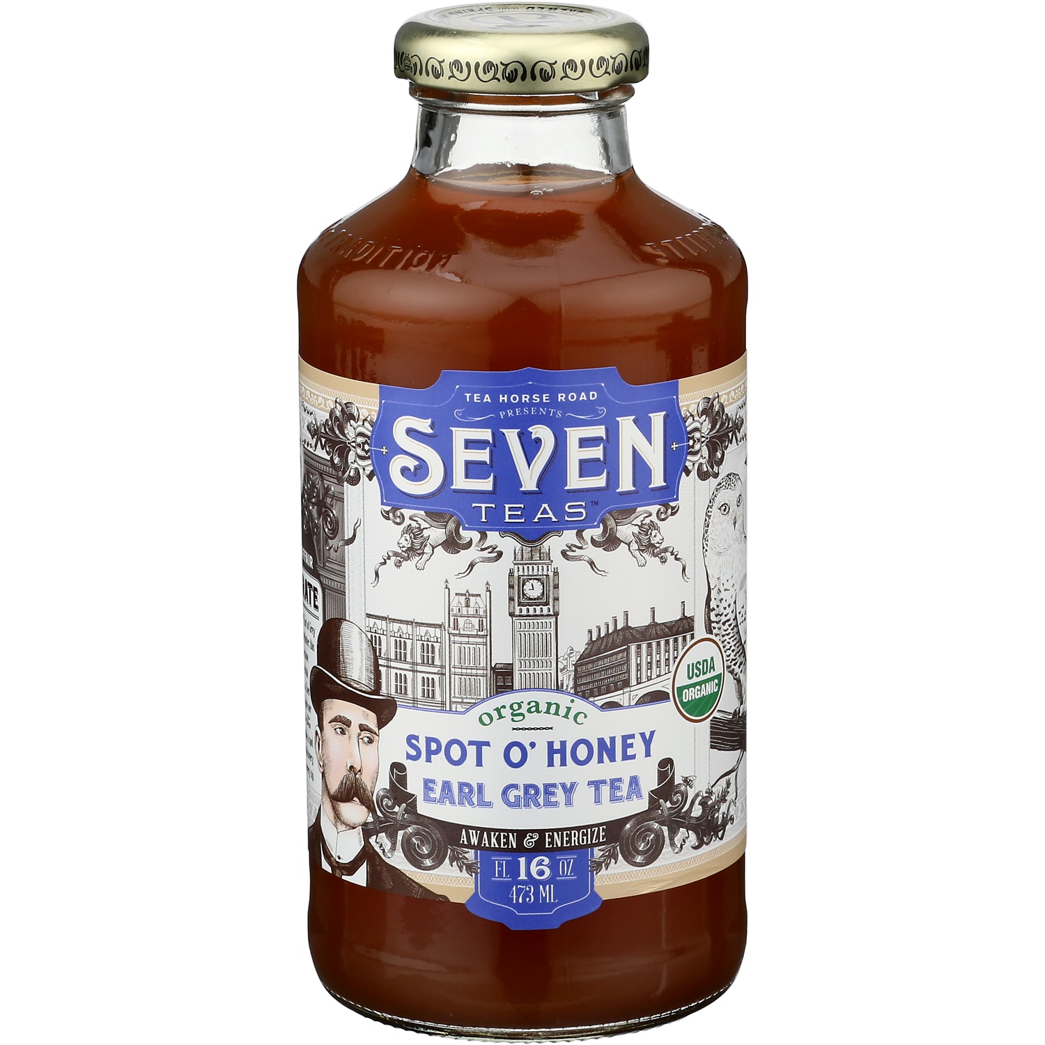 Seven Teas Organic Earl Grey Tea, Spot O'Honey | FreshDirect