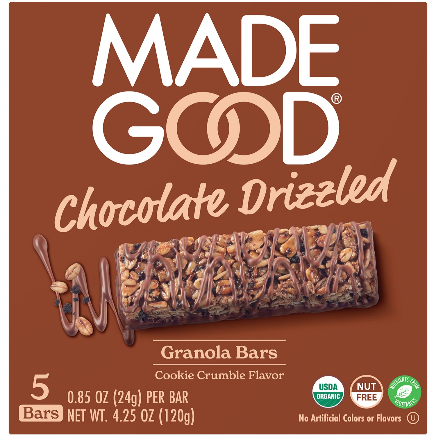 Made Good Chocolate Drizzled Granola Bars, Cookie Crumble | FreshDirect