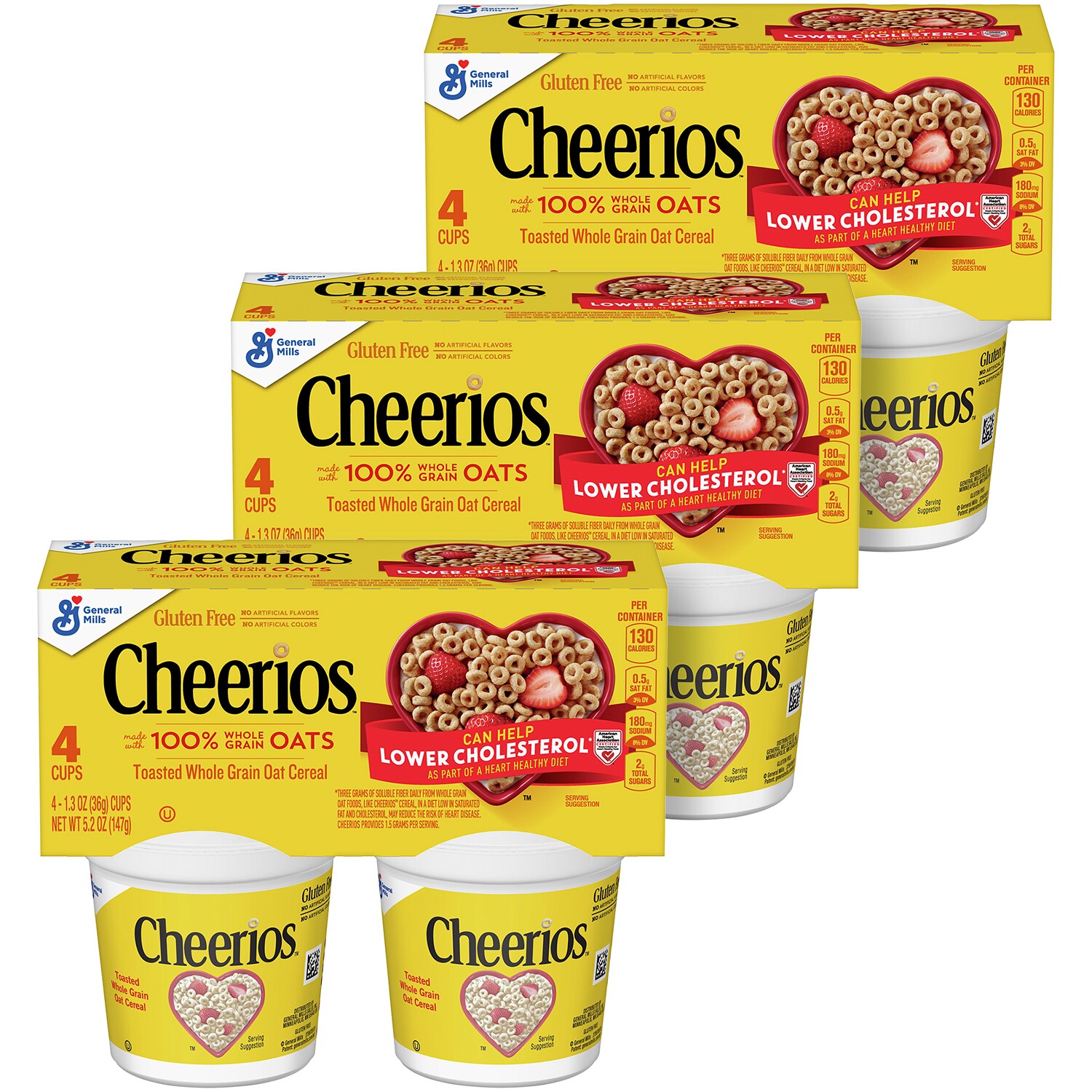 General Mills Cheerios Cereal Cups 12ct | FreshDirect