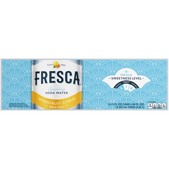 Order Fresca Sparkling Soda Water, Grapefruit Citrus, Plastic Bottle | Fast Delivery