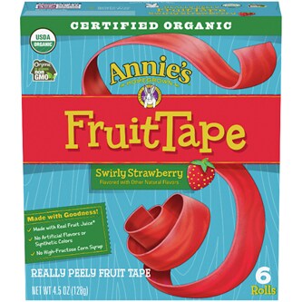 Order Annie's Organic Really Peely Fruit Tape, Swirly Strawberry | Fast ...