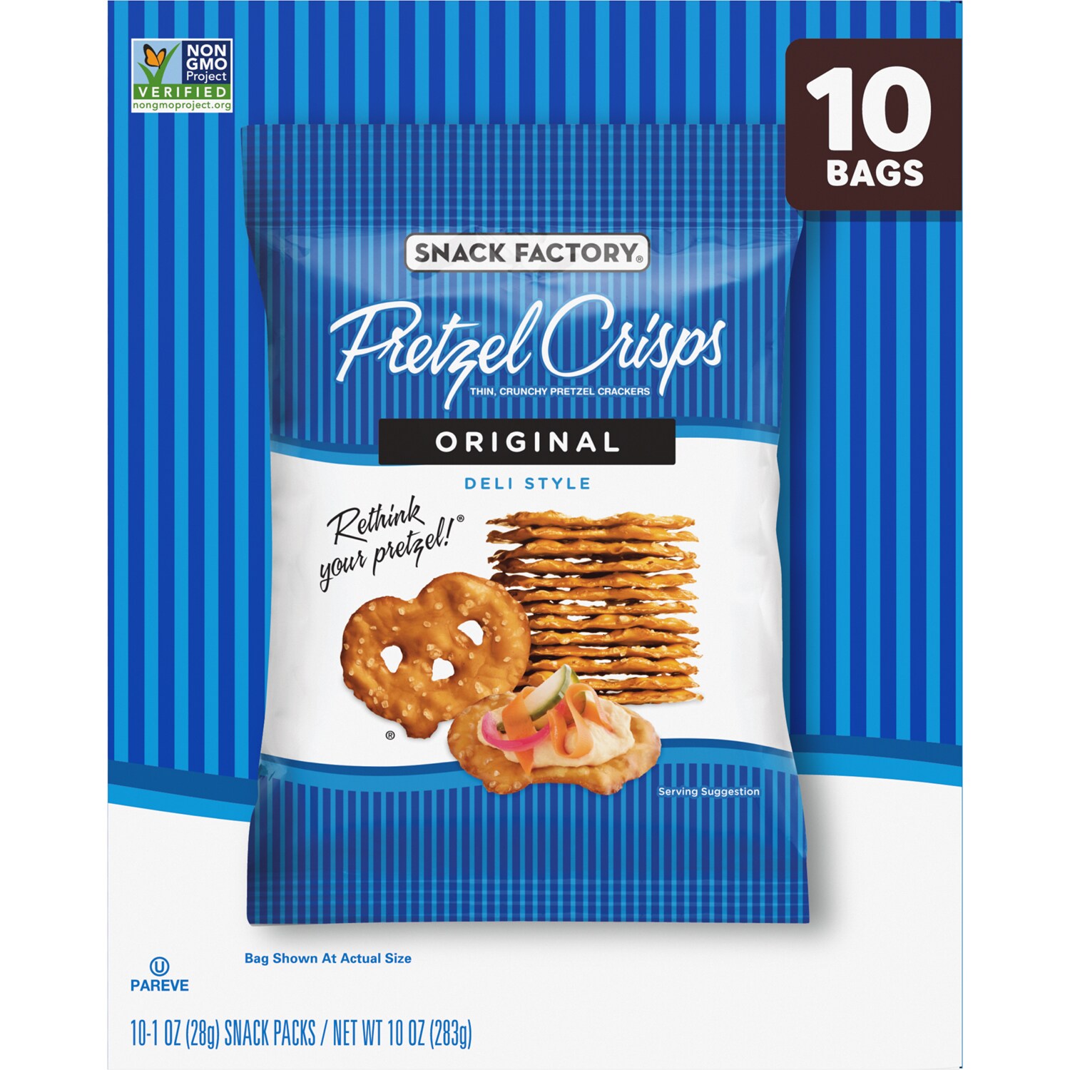 Order Snack Factory Pretzel Crisps Packs, Original | Fast Delivery