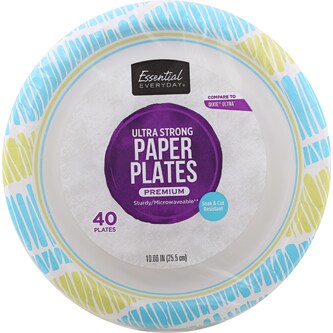 Order Essential Everyday Ultra Strong Paper Plates, Premium | Fast Delivery