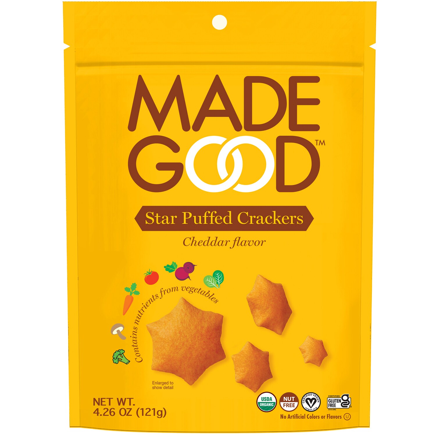 Order Made Good Star Puffed Crackers, Cheddar | Fast Delivery