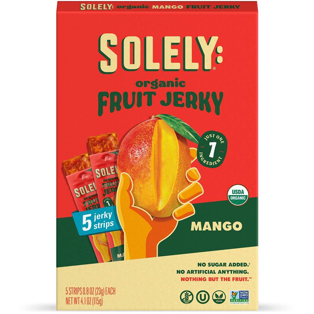 Order Solely Organic Fruit Jerky, Mango | Fast Delivery