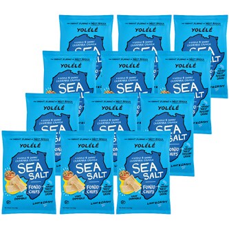Yolélé Fonio Chips, Sea Salt, 12ct | FreshDirect