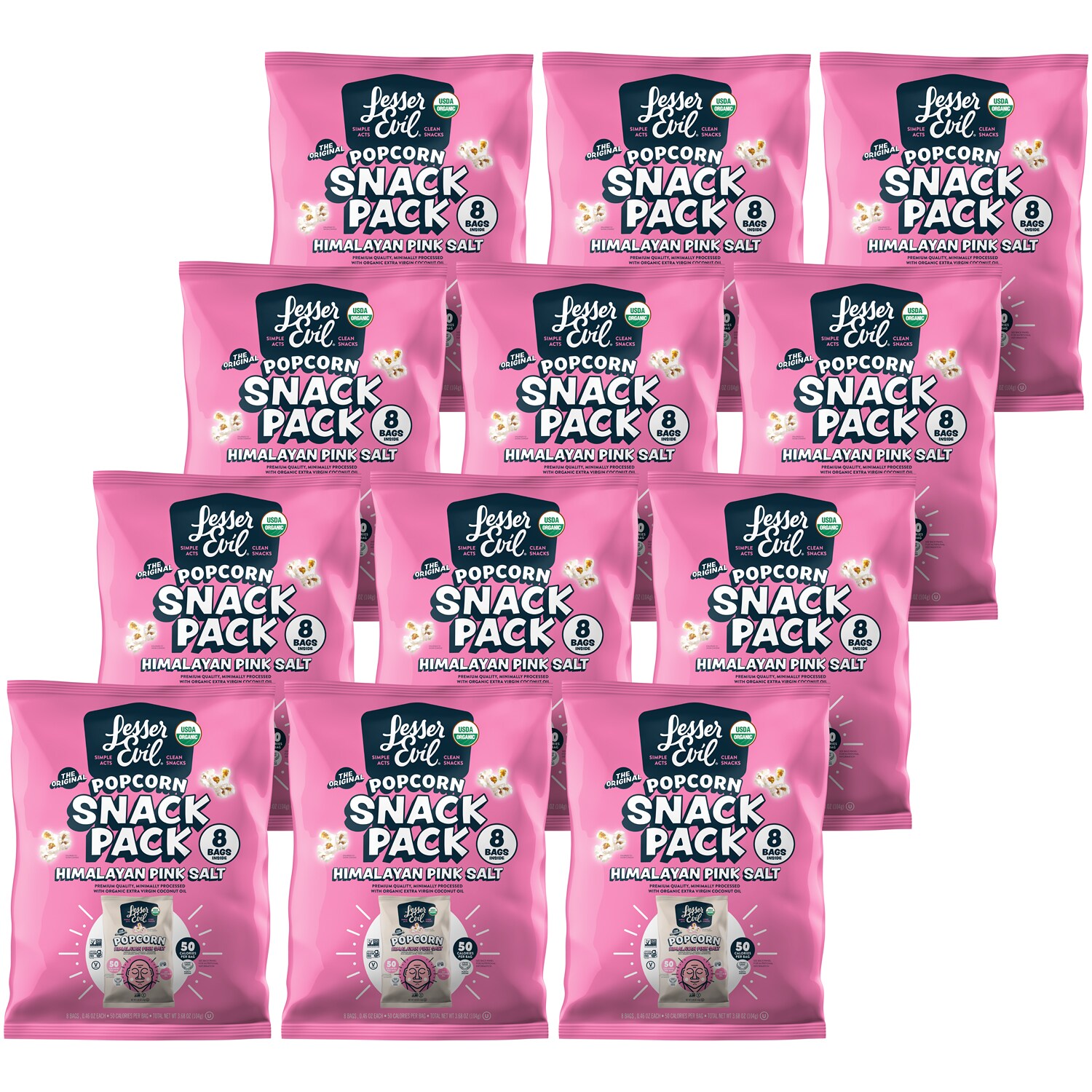 Order LesserEvil Organic Popcorn Snack Packs, Himalayan Pink Salt ...