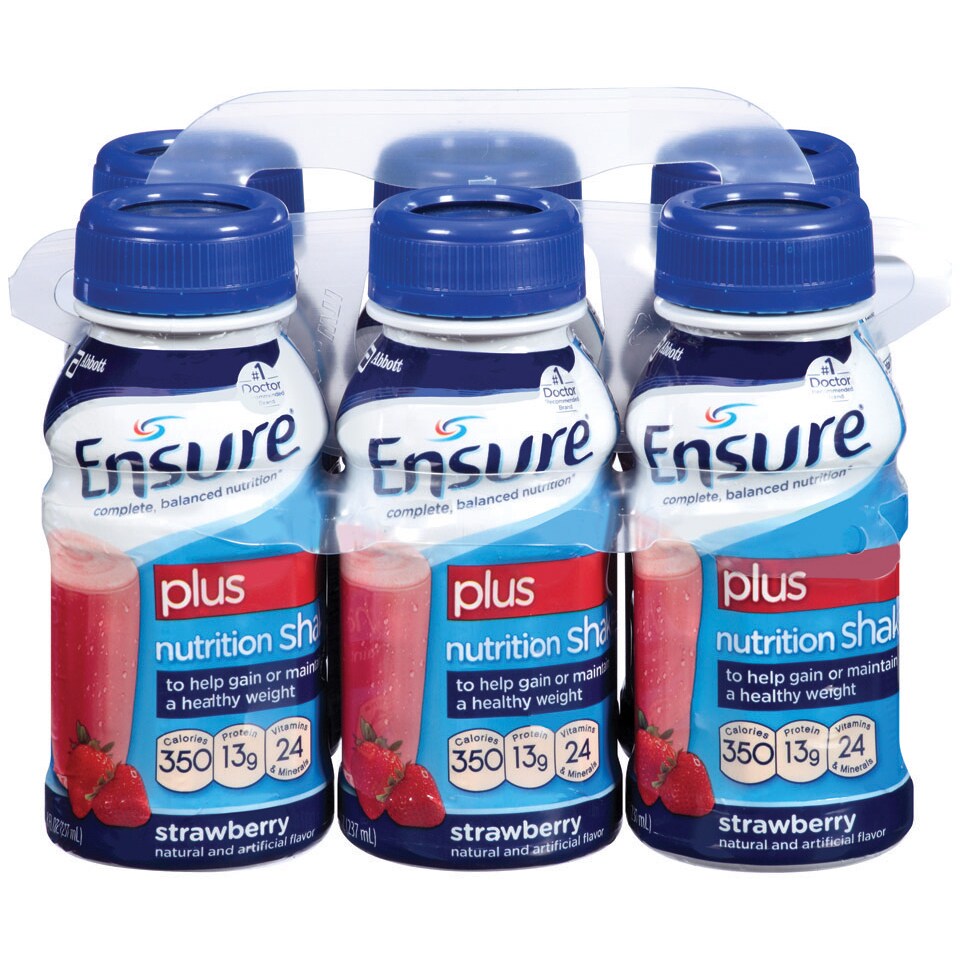 Order Ensure Plus Nutrition Shake, Strawberry, Plastic Bottles | Fast ...