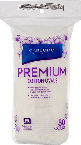 CareOne Premium Cotton Ovals | FreshDirect