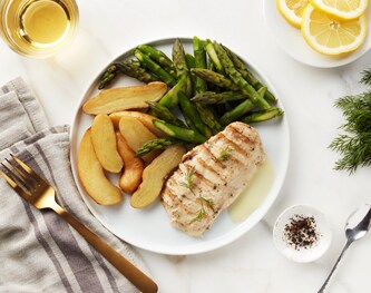 FreshDirect Salmon w/ Sweet Potatoes and Broccoli | FreshDirect