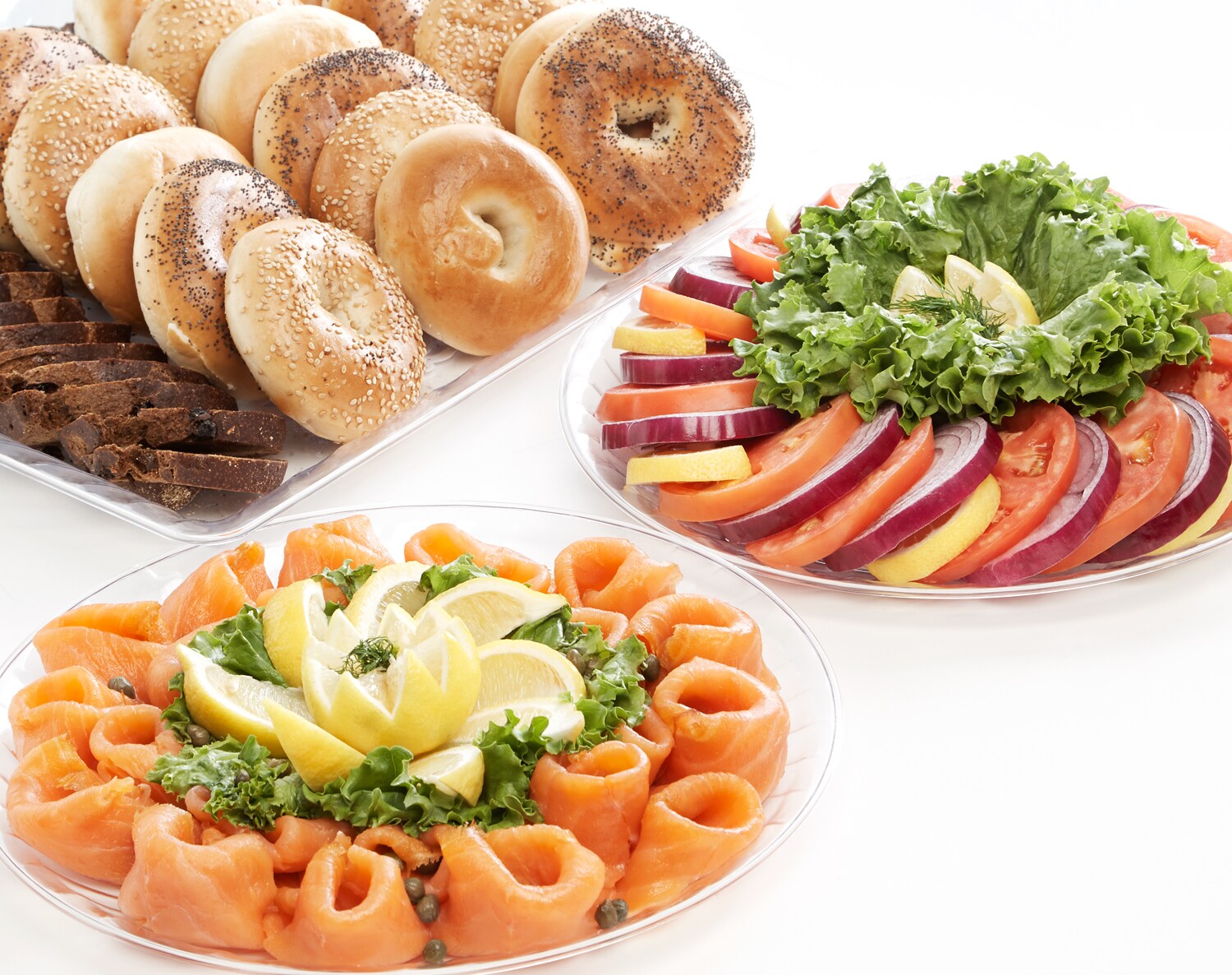 Order FreshDirect Smoked Salmon Breakfast Platter with Bread, Large ...