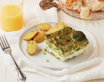 FreshDirect Green Veggie Egg White Frittata with Herb Fingerling Potatoes