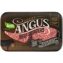 Order Just FreshDirect Local Angus RWA Beef Burgers, Premium Packaging ...