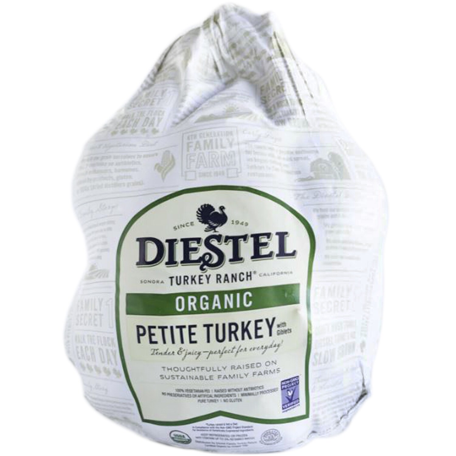 Diestel Family Ranch Organic Whole Turkey (8-10lb) | FreshDirect