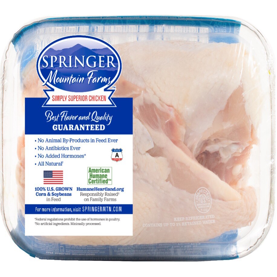 Order Springer Mountain Farms Chicken Breasts with Ribs, Raised w/o ...