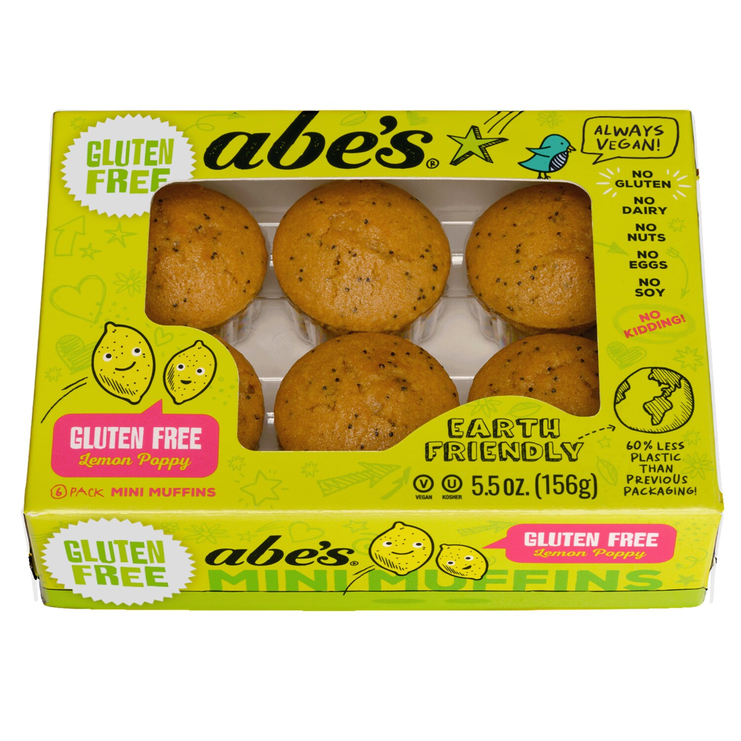 Order Abe's Gluten Free Lemon Poppy Mini Muffins | Fast Delivery