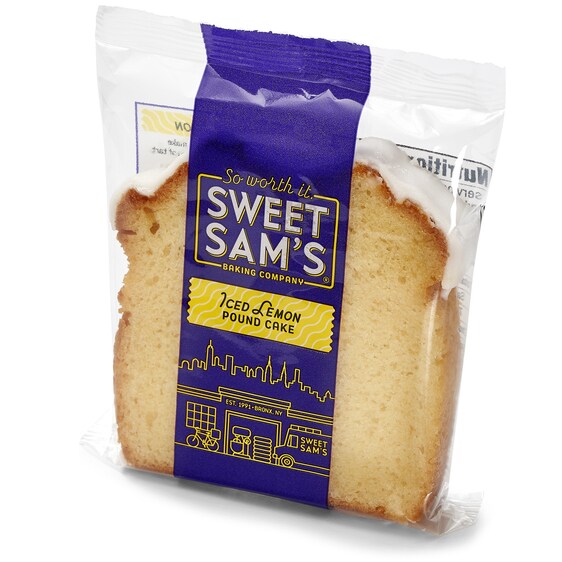 Sweet Sam's Pound Cake, Iced Lemon 3.5 oz | FreshDirect