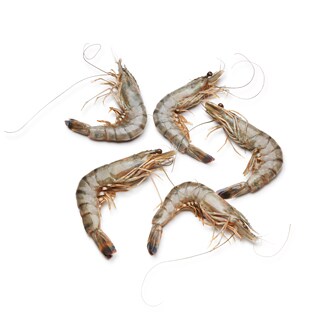 Madagascar Black Tiger Prawns, Head-On, 9-11/lb | FreshDirect