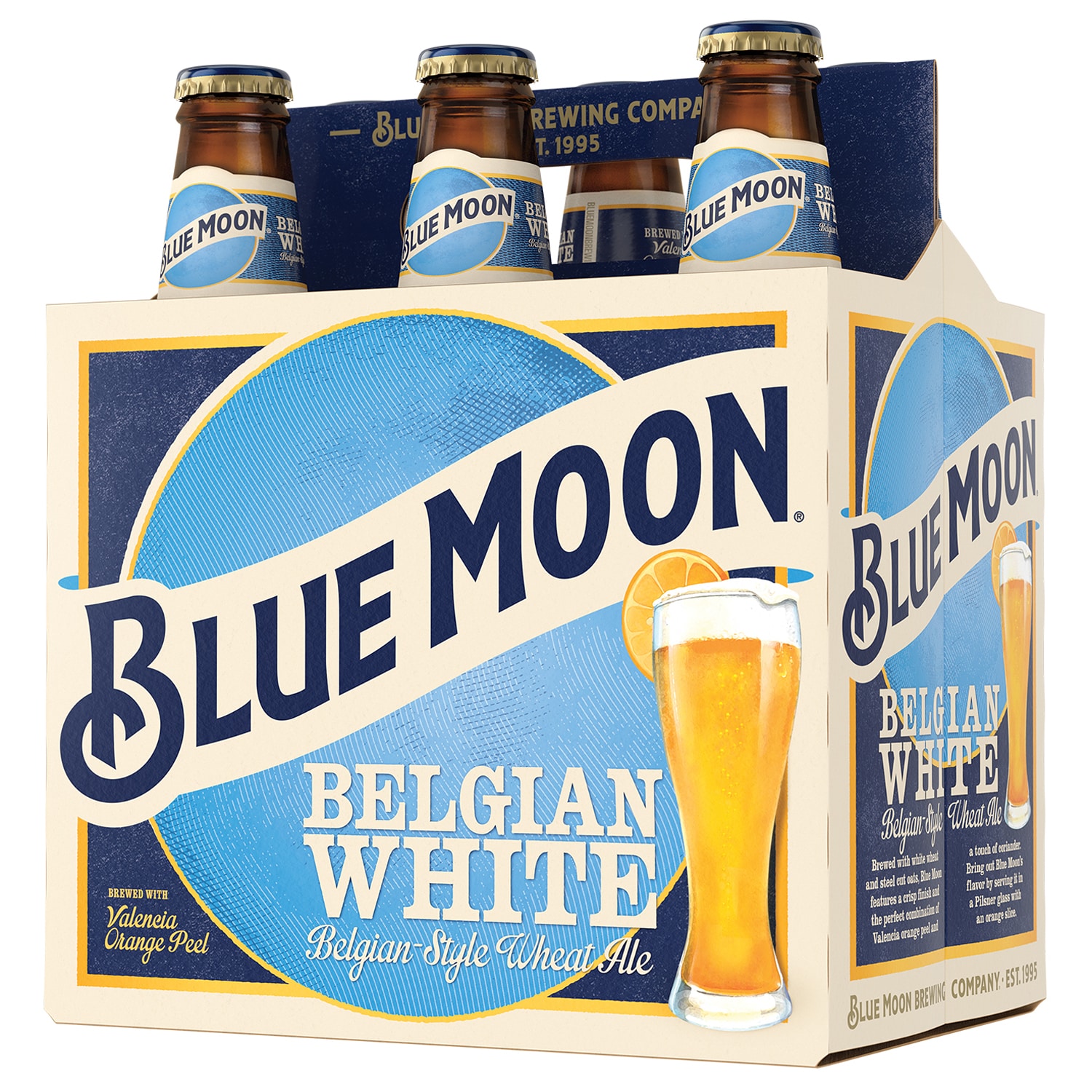 Blue Moon Belgian White, Glass Bottles 6ct | FreshDirect