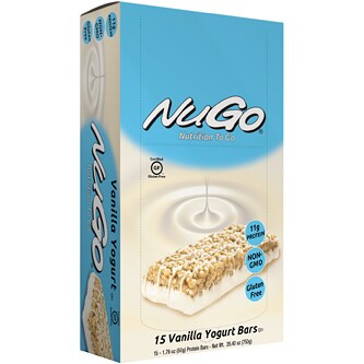 NuGo Nutrition Bars, Vanilla Yogurt