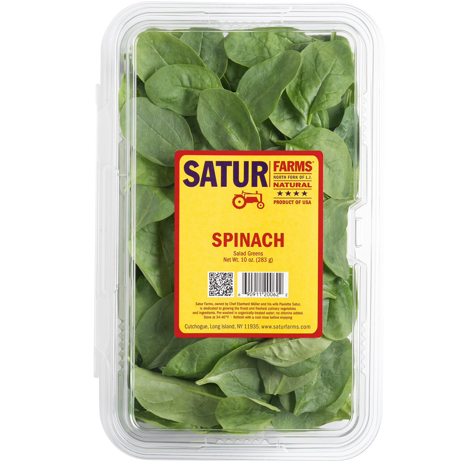 Satur Farms Baby Spinach Pack 10oz | FreshDirect