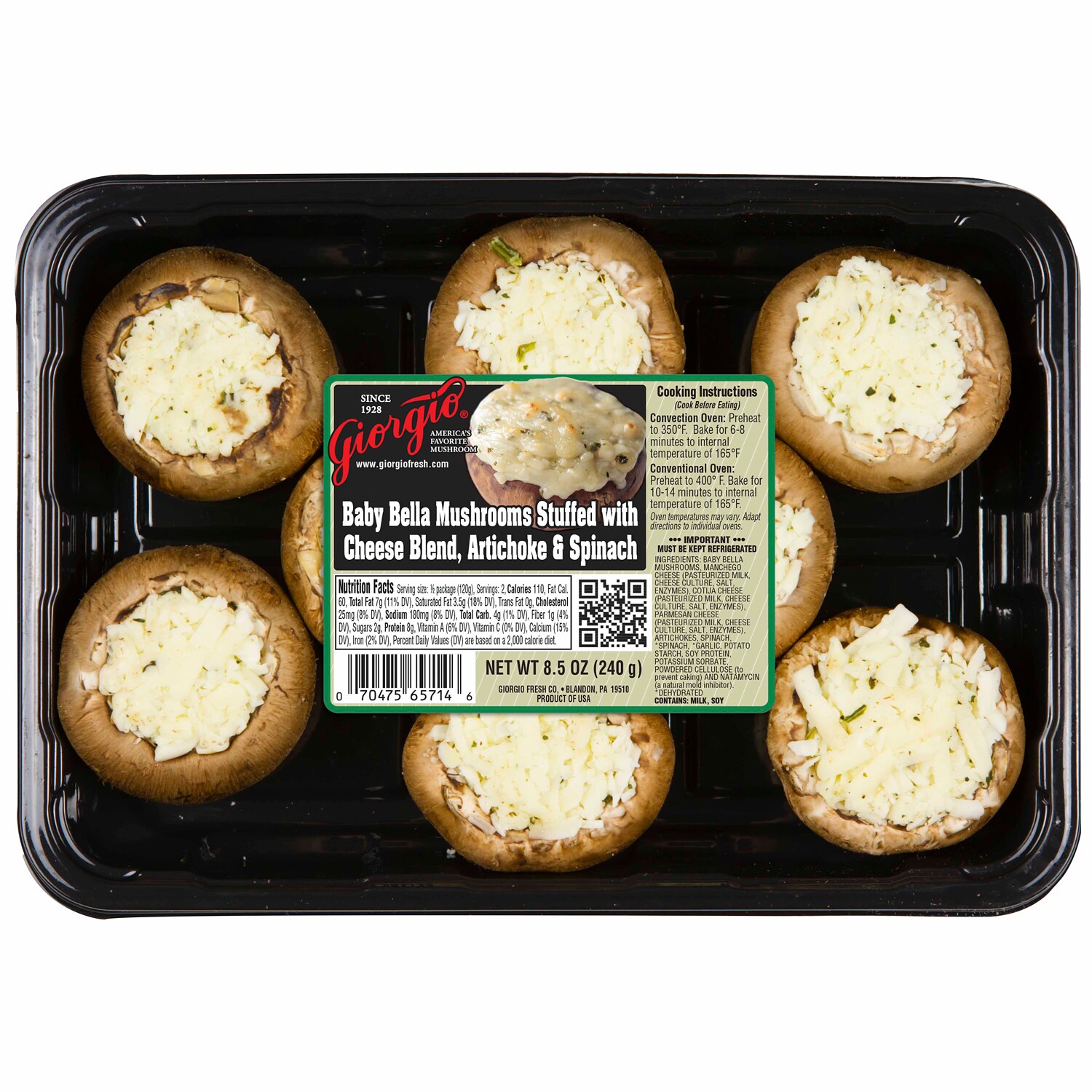 Order Giorgio Portabella Mushroom Caps Stuffed with Parmesan Cheese ...